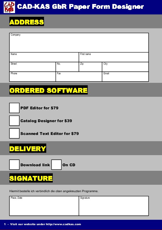 Paper Form Designer 1 0